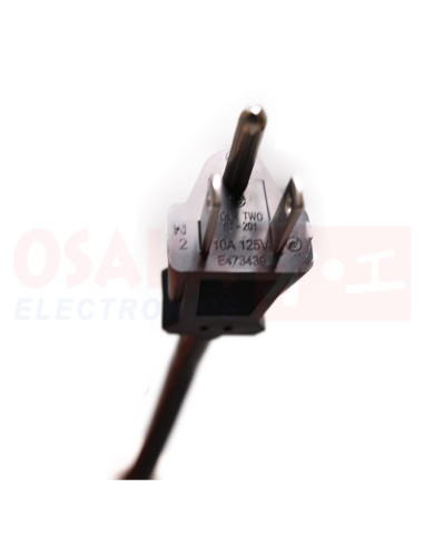Cable Poder AWG18 3mtr Taiwán | Osaka Electronics