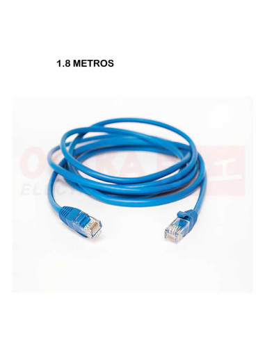 Cable RJ45 Internet Categoría 6 Azul 1.8mt | Osaka Electronics